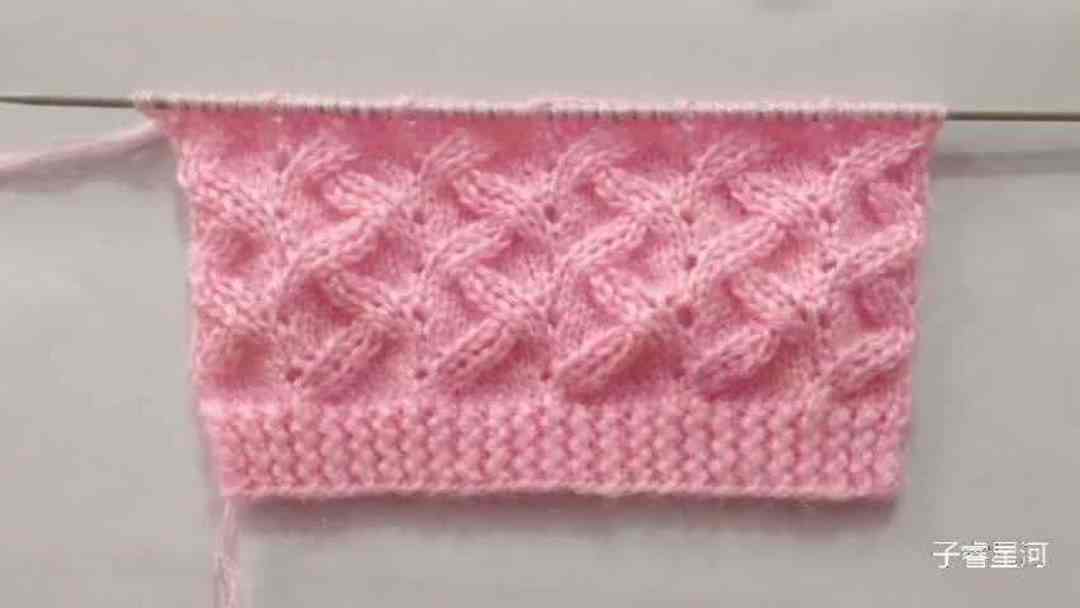 棒针编织简单的小叉叉花样,手工毛线编织教程,织孩子毛衣好合适