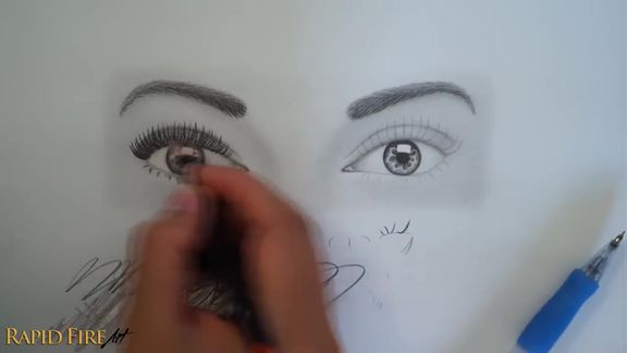 画画教程 手绘眼睛教学2
