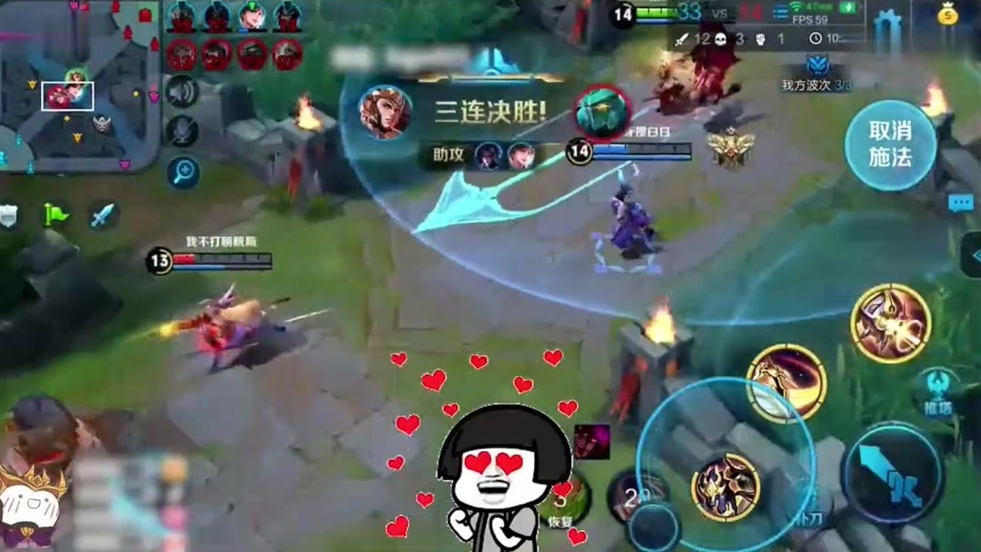 王者荣耀,国服第一杨戬团战天秀4杀