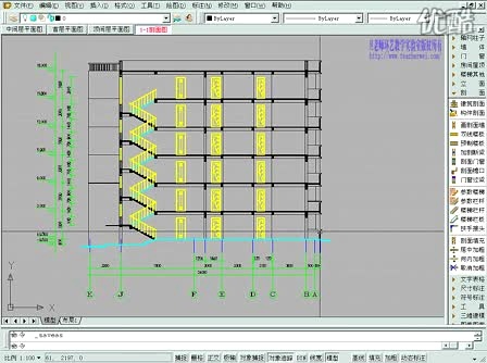 天正建筑CAD 画图实例12剖面图的生成