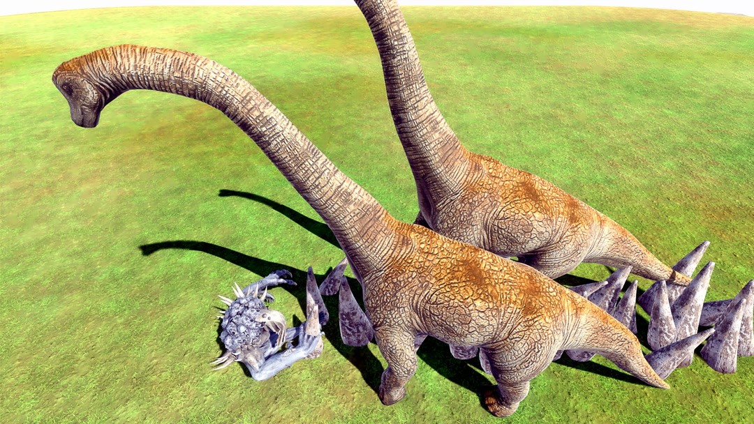 动物战争模拟器:天灾VS两头雷龙 过程残酷 还好结局是完美的