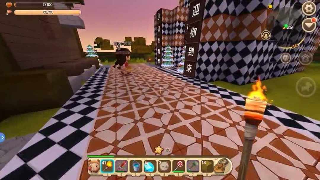 迷你世界汤米姐来希望村一直赞扬村子好