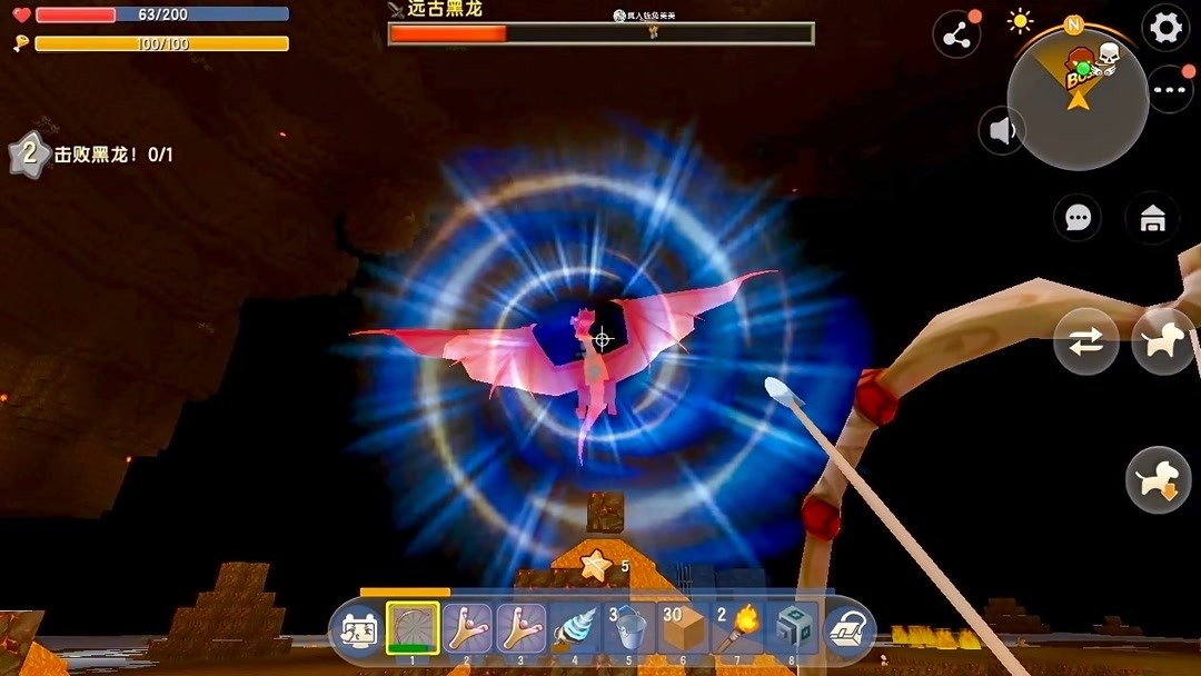 迷你世界带妹生存37:半仙大战远古黑龙!黑龙却对兔美美情有独钟