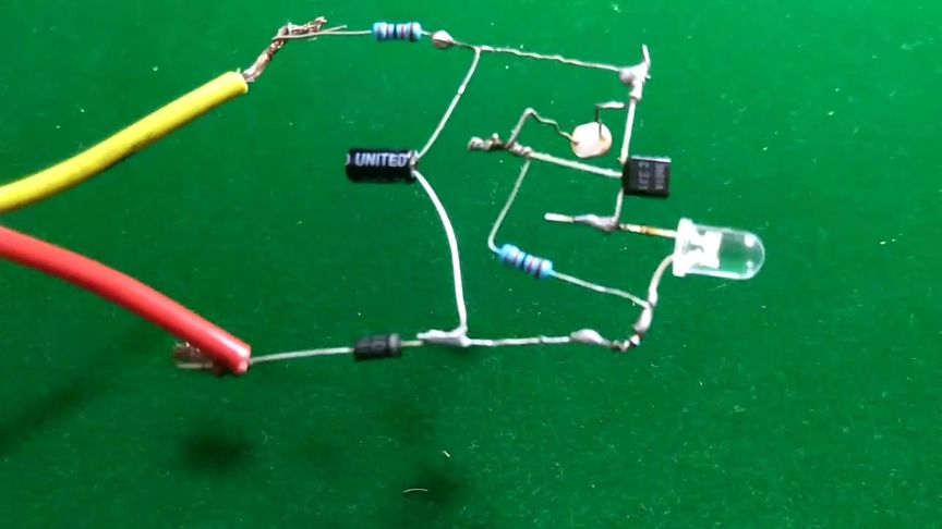 电子爱好制作,简易智能市电220v光控小夜灯