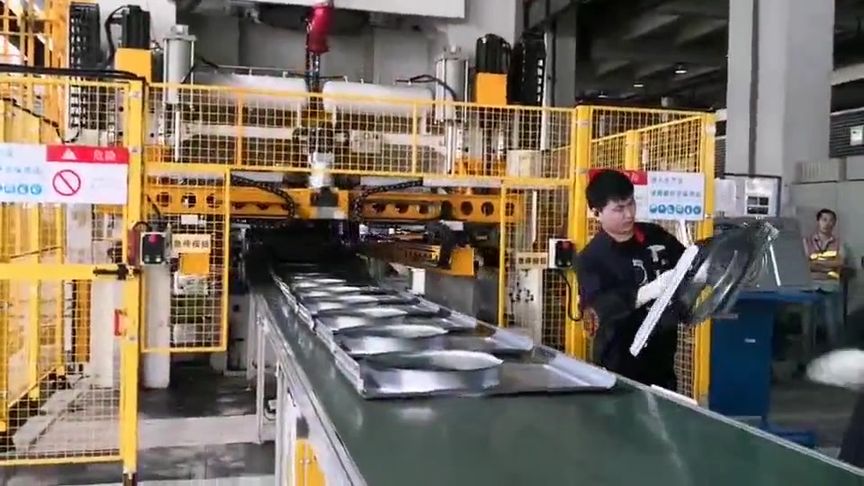 家电钣金800T多工位自动化冲压线#自动化生产线 #家电
