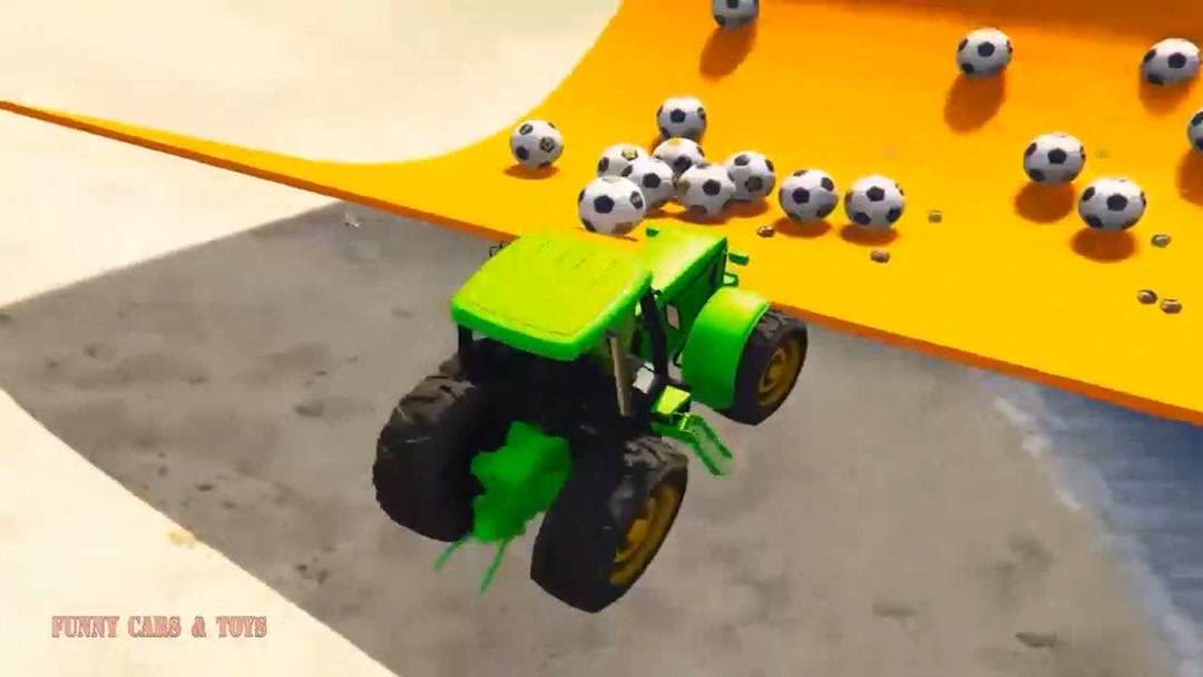 超级英雄拖拉机高空越野 超级英雄动画