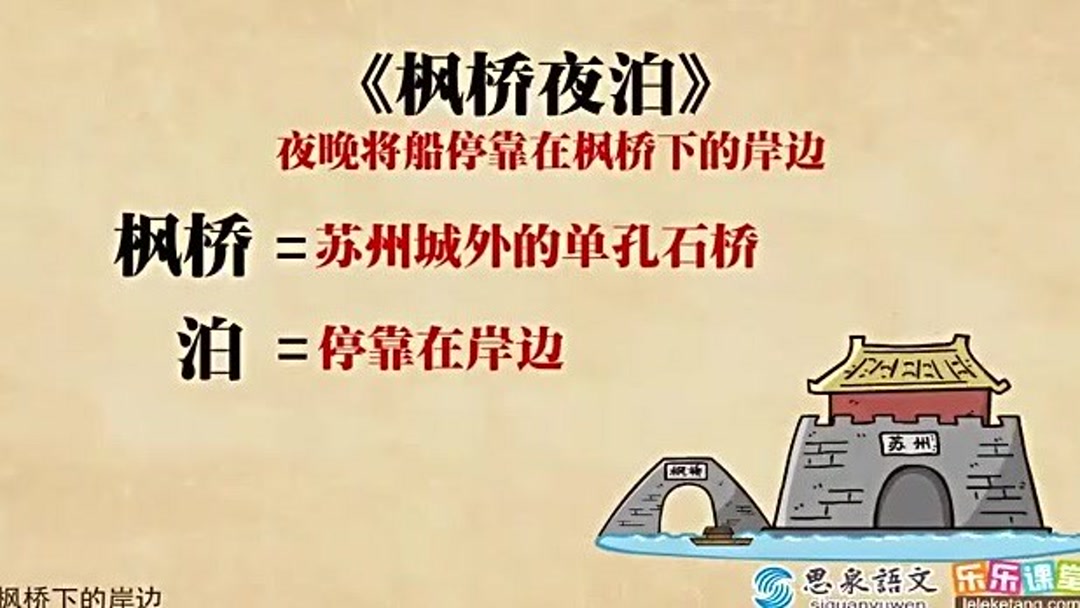 张继《枫桥夜泊》赏析