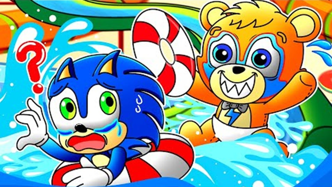 太空狼人杀:小熊仔游泳欺负索尼克 波比看不过去!