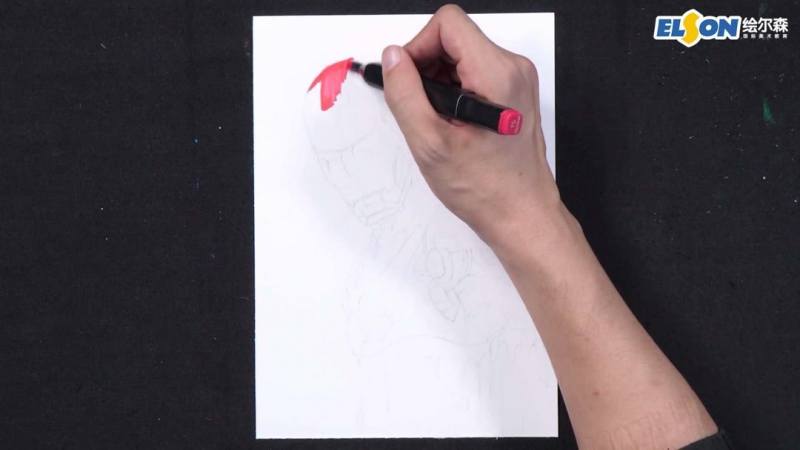 绘画教程,超级英雄钢铁侠