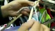 手工编织教程视频 双元宝针织法