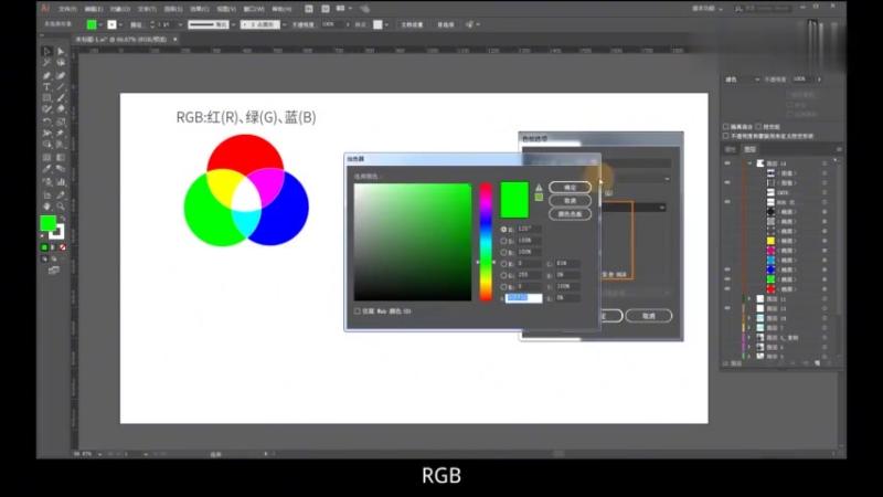 「晴依小课堂」AI中级教程01 灰度 RGB HSB CMYK Lab Web安全颜色