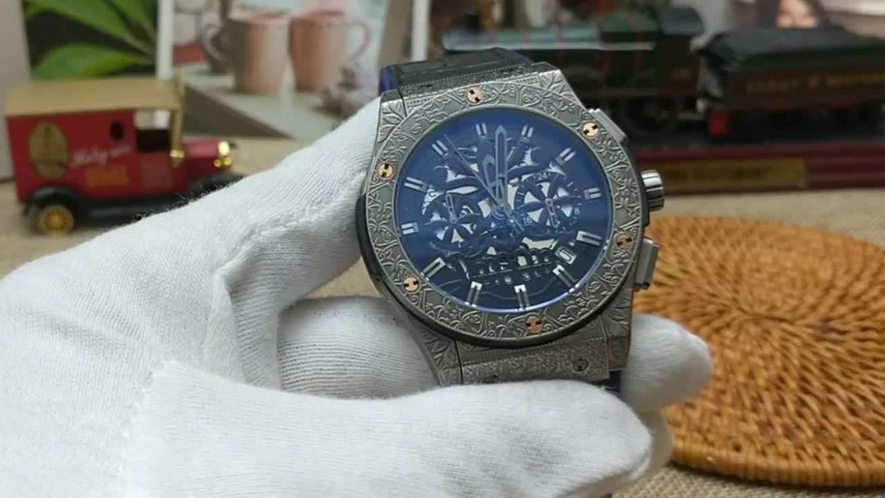 手表知识 讲解恒宝多功能计时跑秒石英表使用教程怎么调日历时间方法