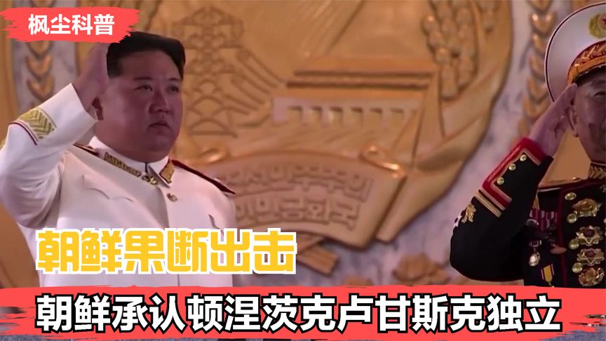 朝鲜果断出击.宣布:顿涅茨克以及卢甘斯克独立 背后偷偷与俄合作