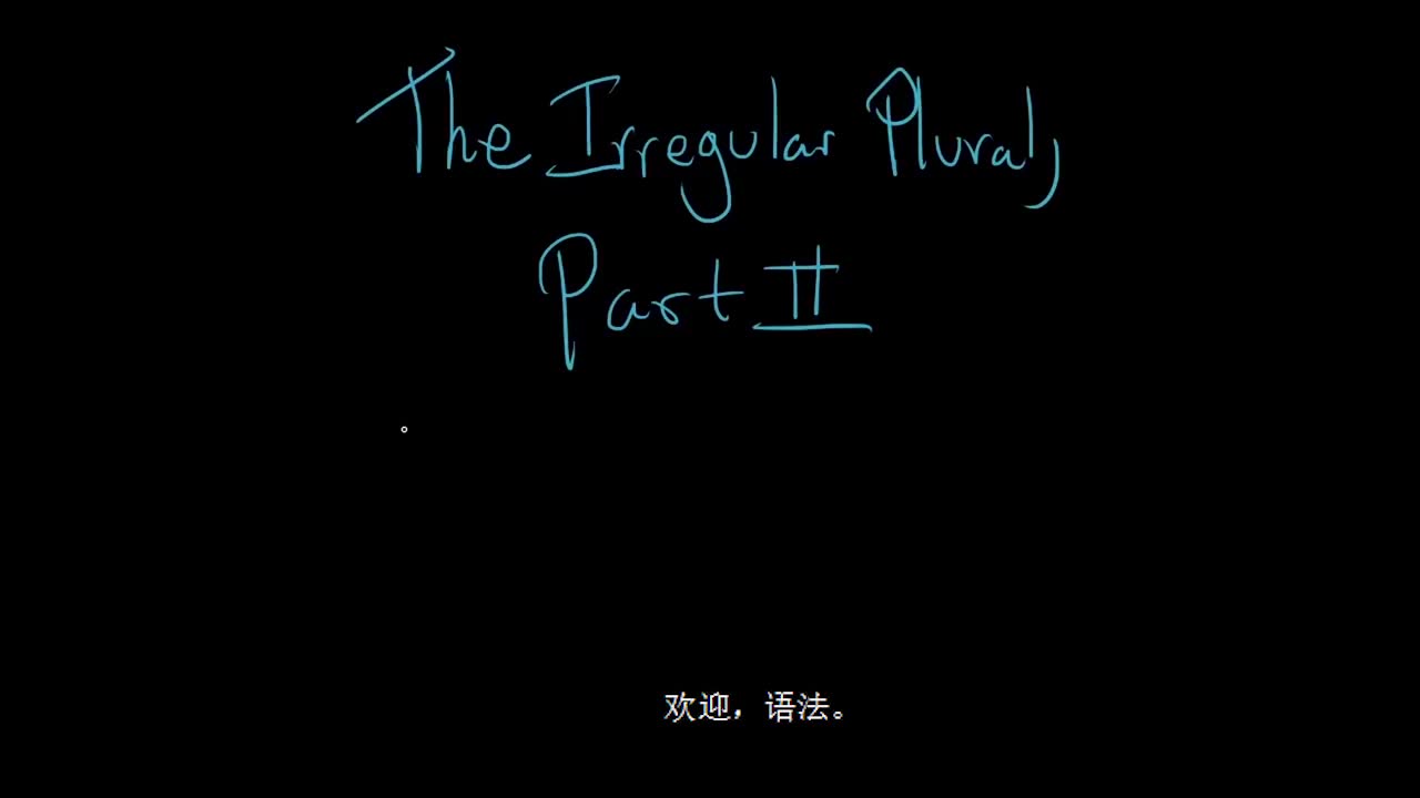 No004、名词—不规则复数 以—en结尾的