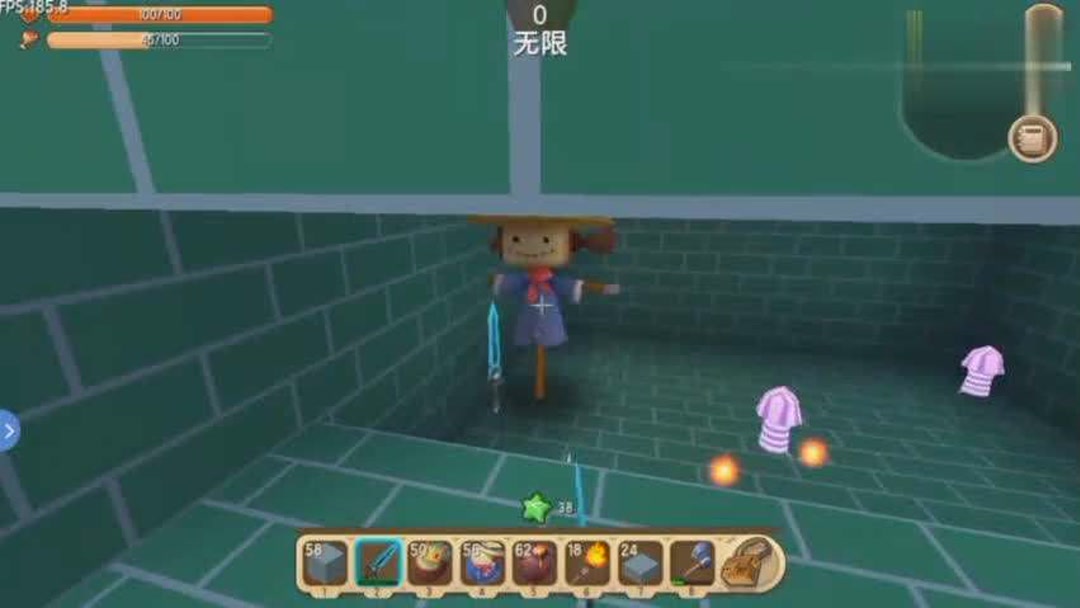 迷你世界一个方块4:卡通材质包就是好看,颜色、画质都加分对吗