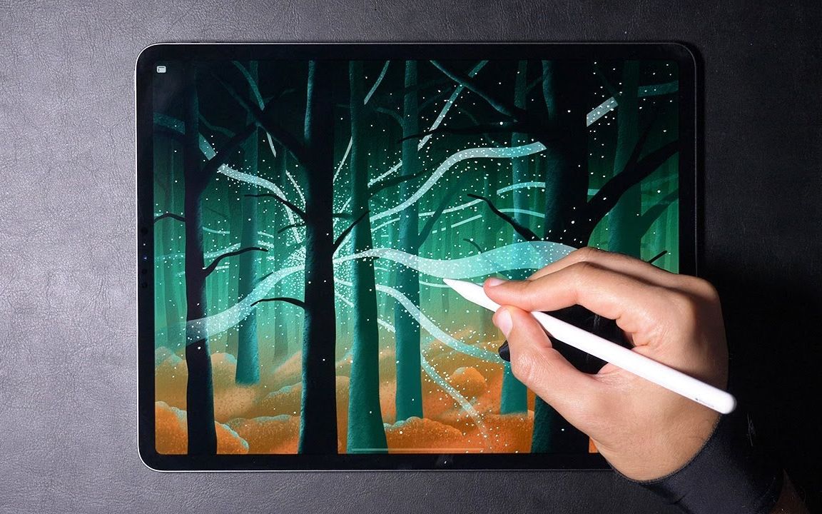 【Procreate教程】如何画魔法森林