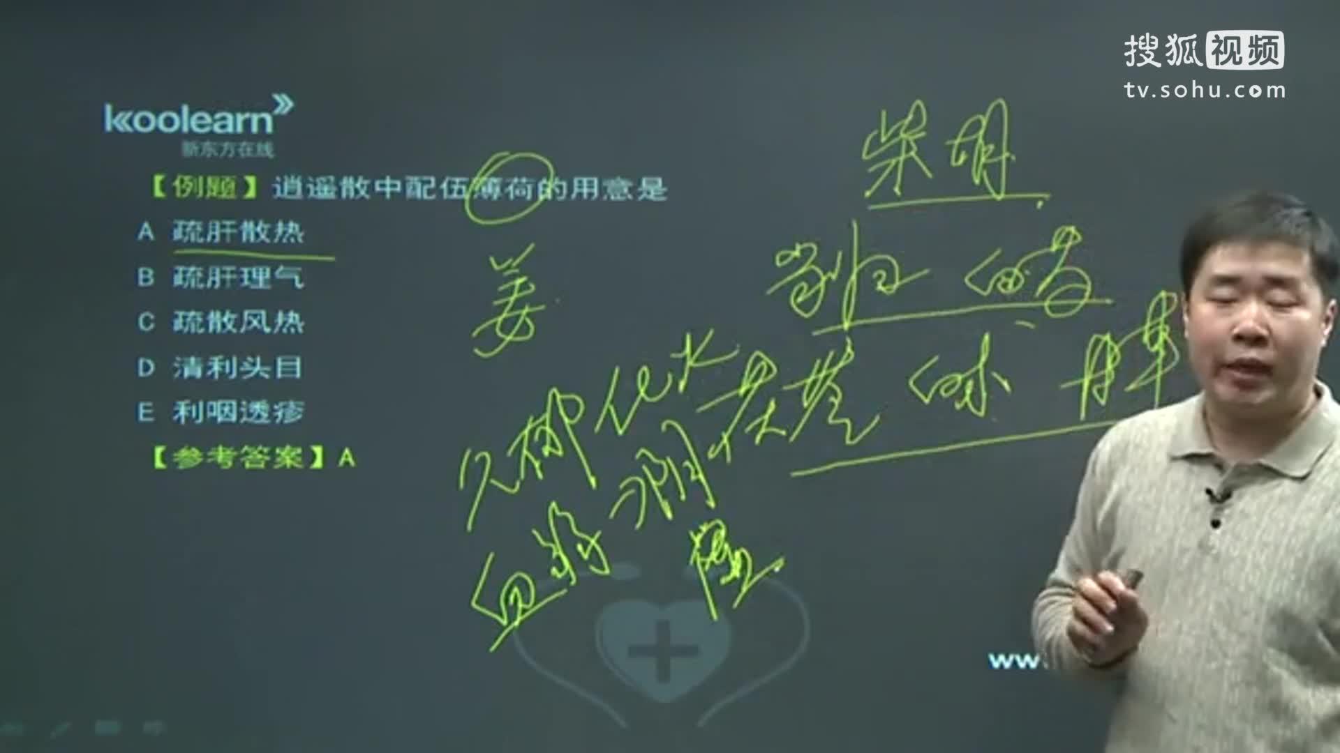 主管中药师-基础知识-方剂学-和解剂