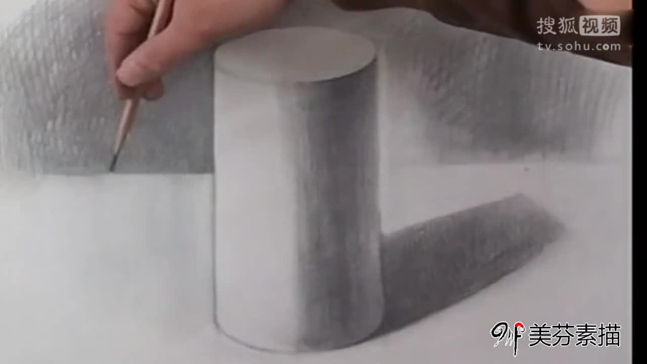 圆柱体的三大面五大调,明暗素描圆柱体的排线方法,调子的表现手法,...