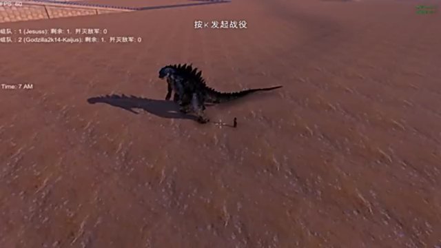 史诗战争模拟器:耶稣单挑怪兽之王哥斯拉,哥斯拉毫无还手之力!
