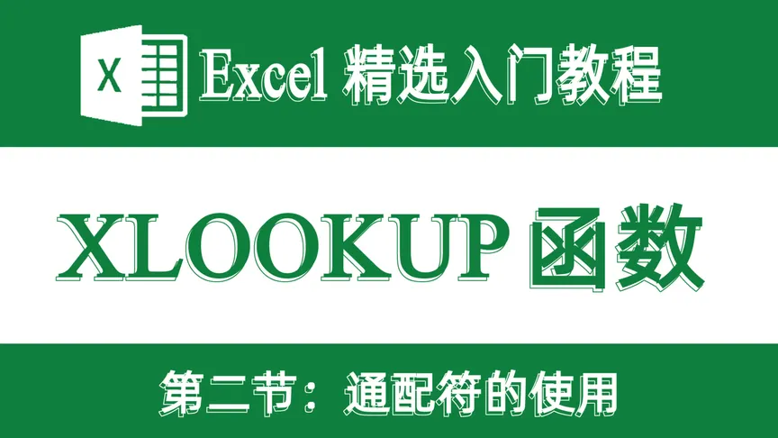 XLOOKUP函数可选参数的用法:通配符的用法(条件不能为数字)