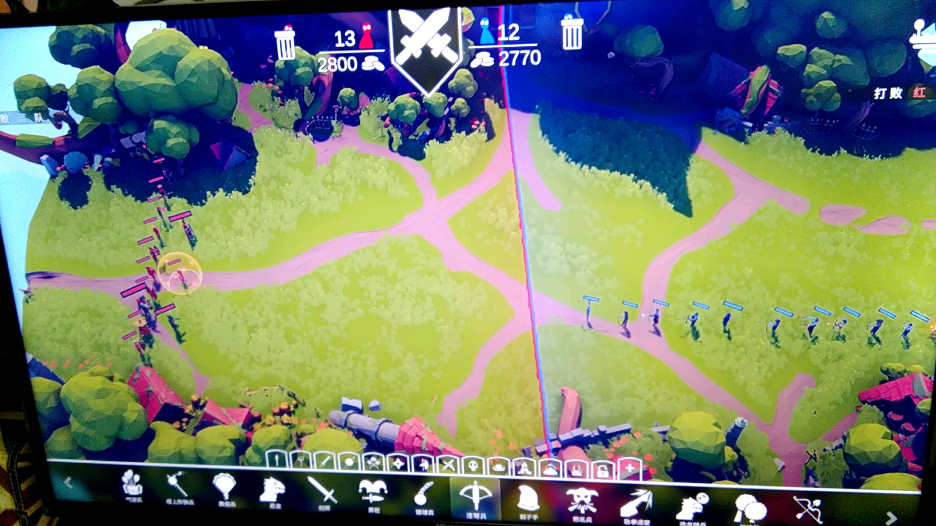 全面战争模拟器挑战大擂台第二场防远程vs远程