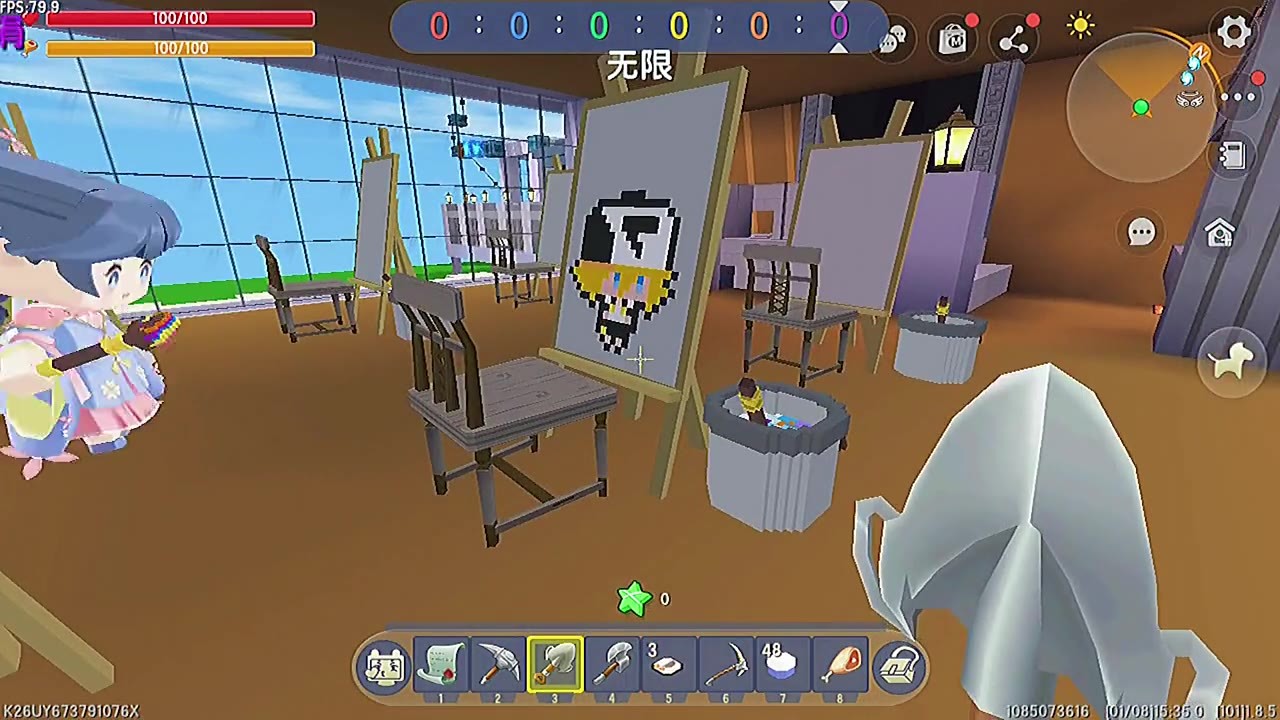 《涓涓和大猫的日常生活》大猫学音乐和画画比赛