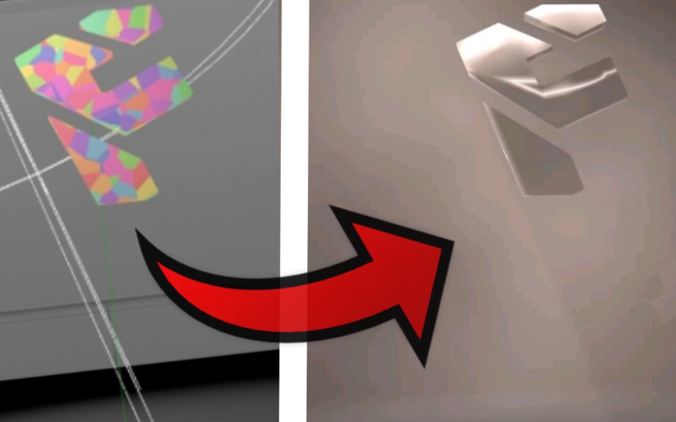 C4D【Logo模型破碎动画】效果 (2020)