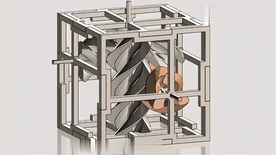 牛人发明的三通螺杆传动机构,这种机构你见过吗,中国制造就是牛