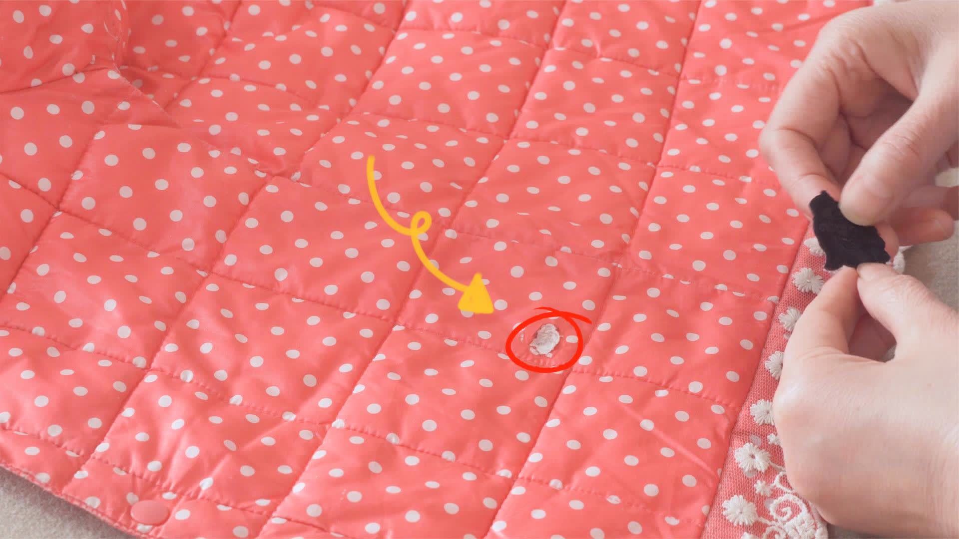 羽绒服破洞,不需1针就能完美修复,实用又好看