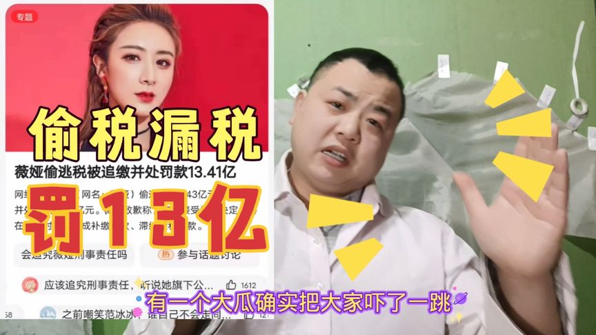 薇娅偷税漏税,处罚13亿,完全不符合共同富裕,该罚!