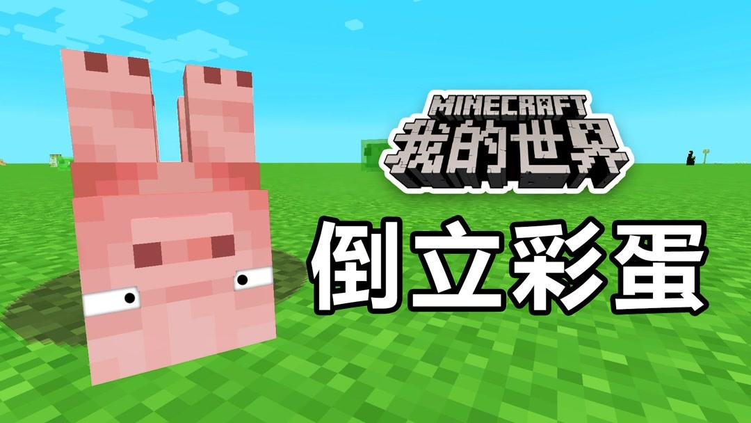 我的世界:你不知道的倒立彩蛋!猪都可以倒立!太帅了!