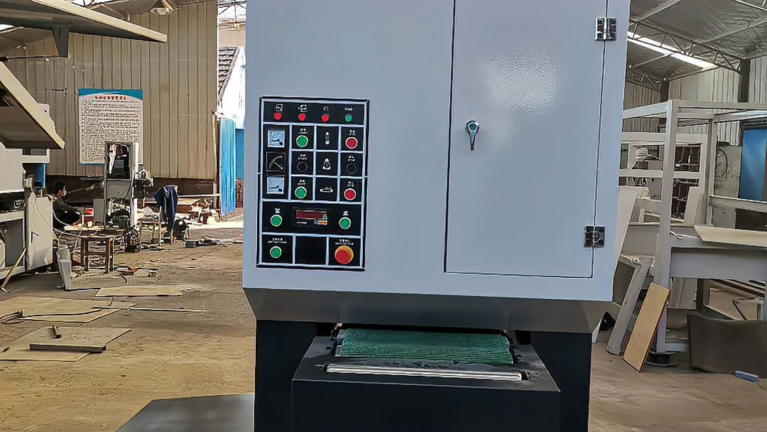 木塑砂光机全景视频 木工砂光机