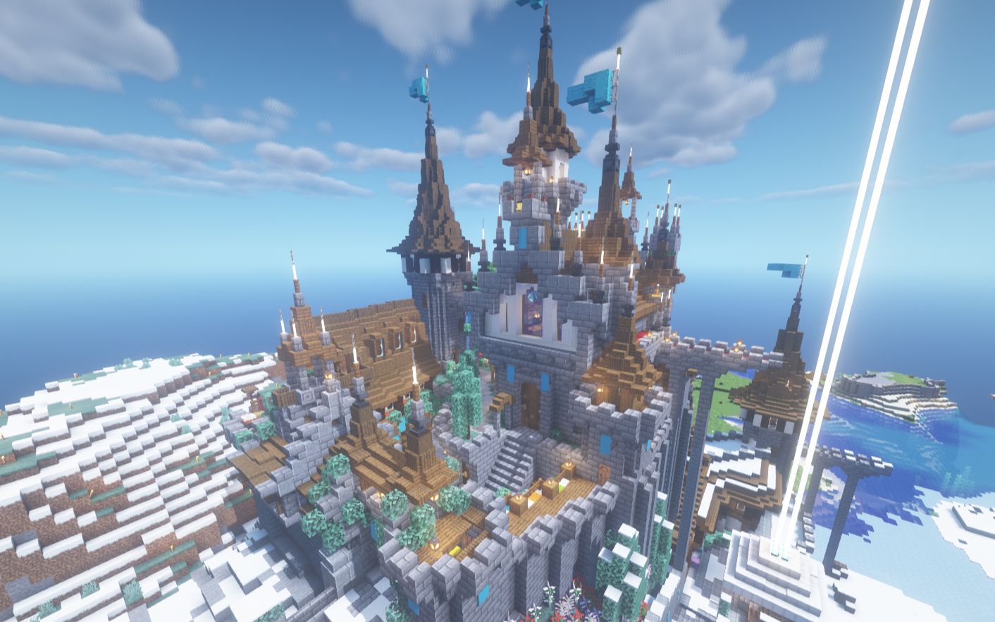 【我的世界】别人盖建筑移山,我们盖建筑造山