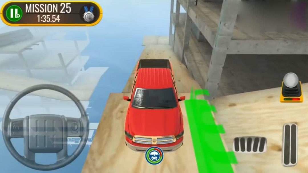 小汽车游戏之皮卡车极限高空挑战