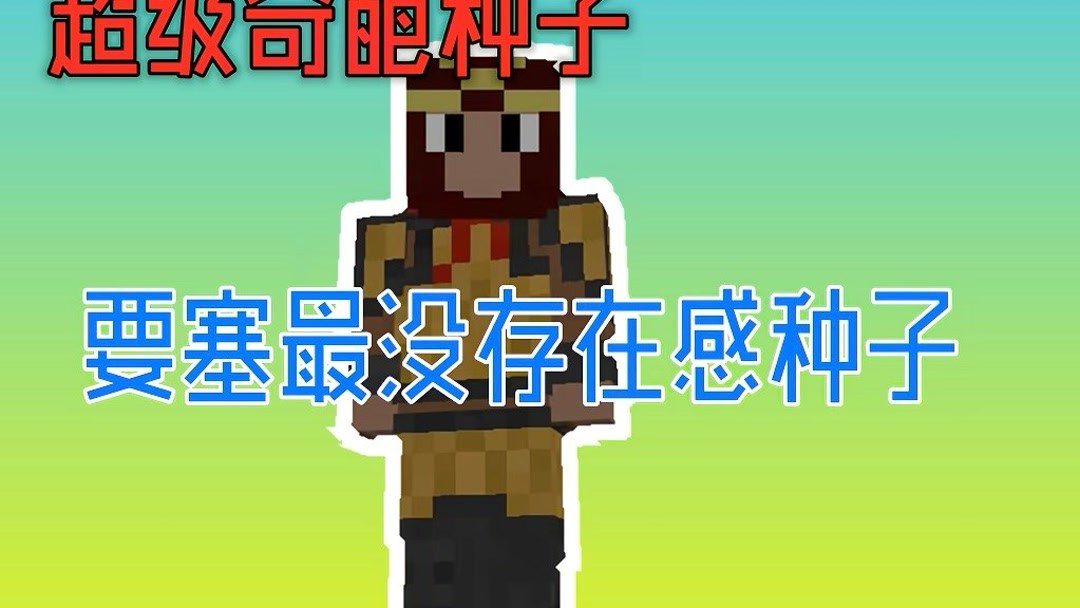 我的世界:MC史上绝无仅有的奇葩种子,末地门不但尴尬还没存在感