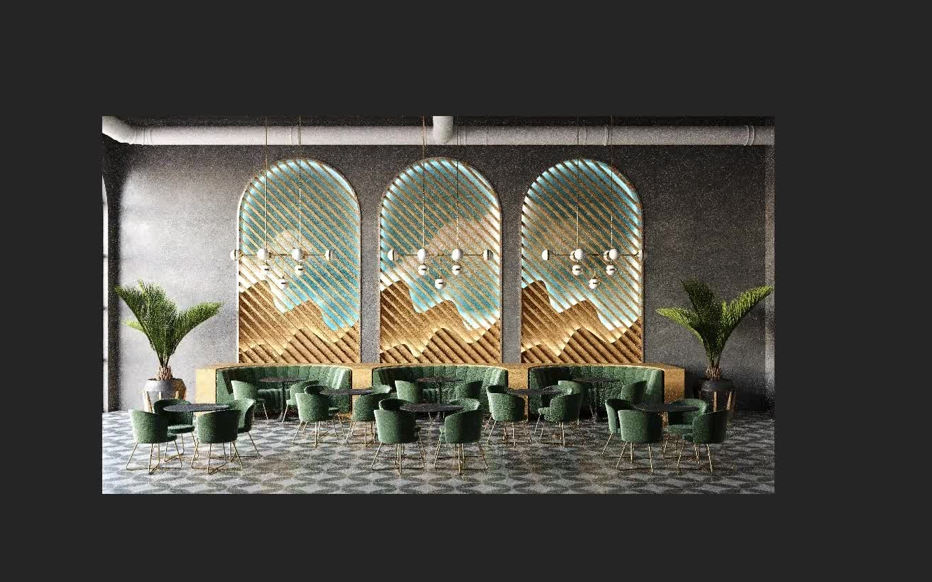 Corona渲染器室内餐厅