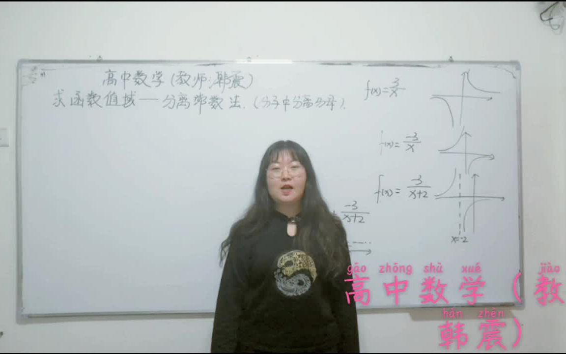 睿德一机名师讲堂高中数学—函数求值域分离常数法