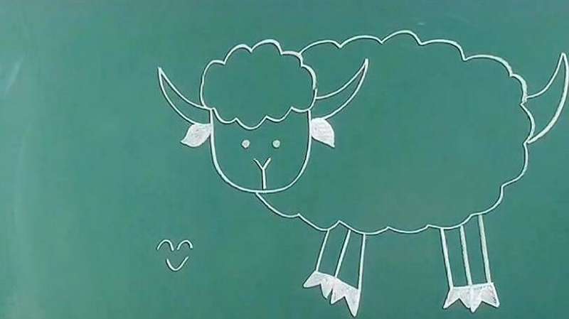 简笔画:画一只可爱的小绵羊,简单好学!