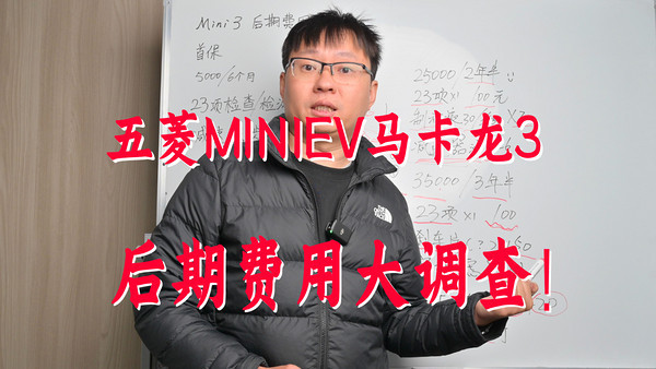 后期费用!宏光miniev三代马卡龙4年花多少钱