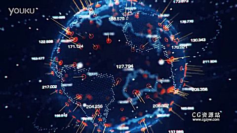 C4D和AE创建一个未来高科技全息粒子地球旋转动画特效制作教程 ...