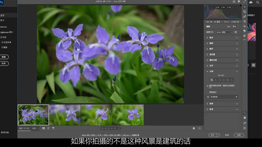 Camera Raw如何使用几何与效果功能?实例解答朋友的问题