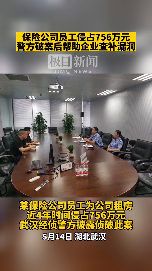 保险公司员工职务侵占756万元,警方破案后帮助企业...