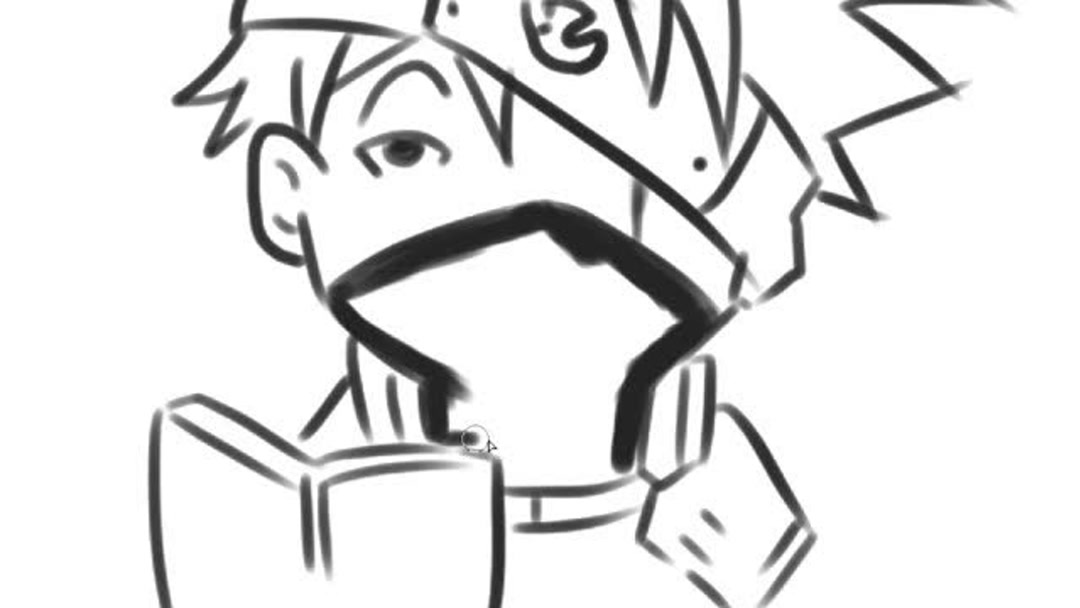 2017最新版儿童画入门 卡卡西卡通动漫简笔画教程