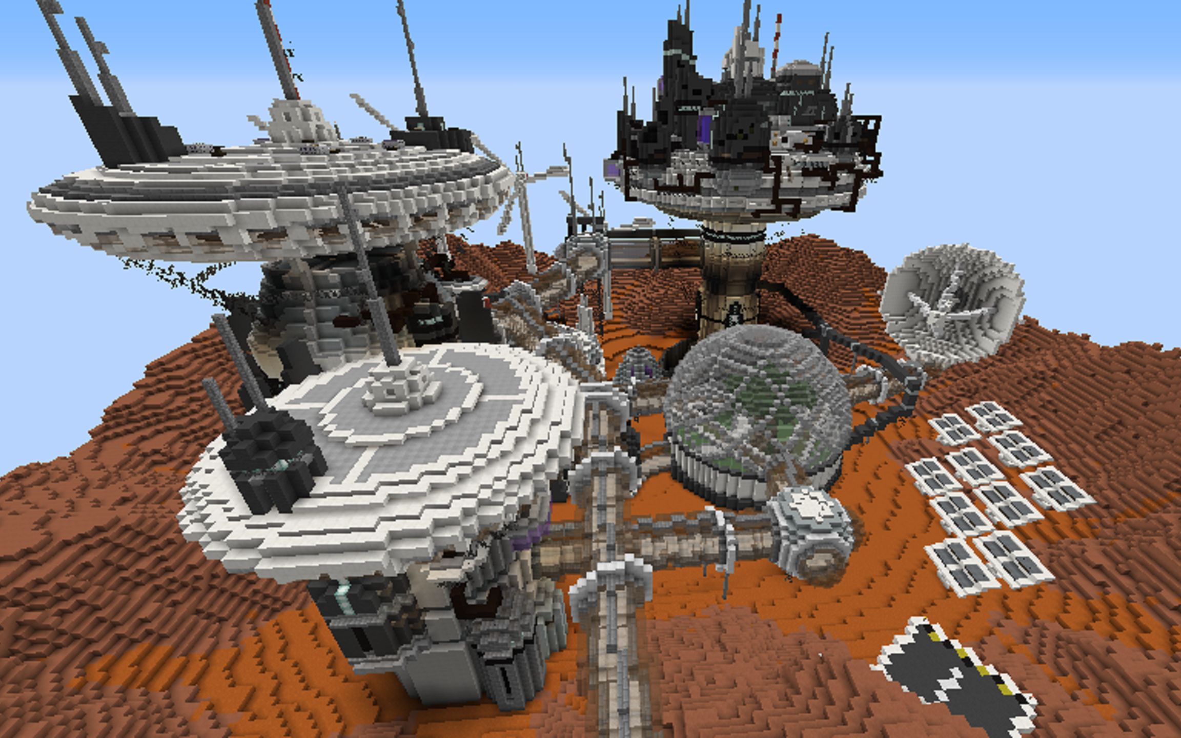 我的世界建筑欣赏---《火星基地》