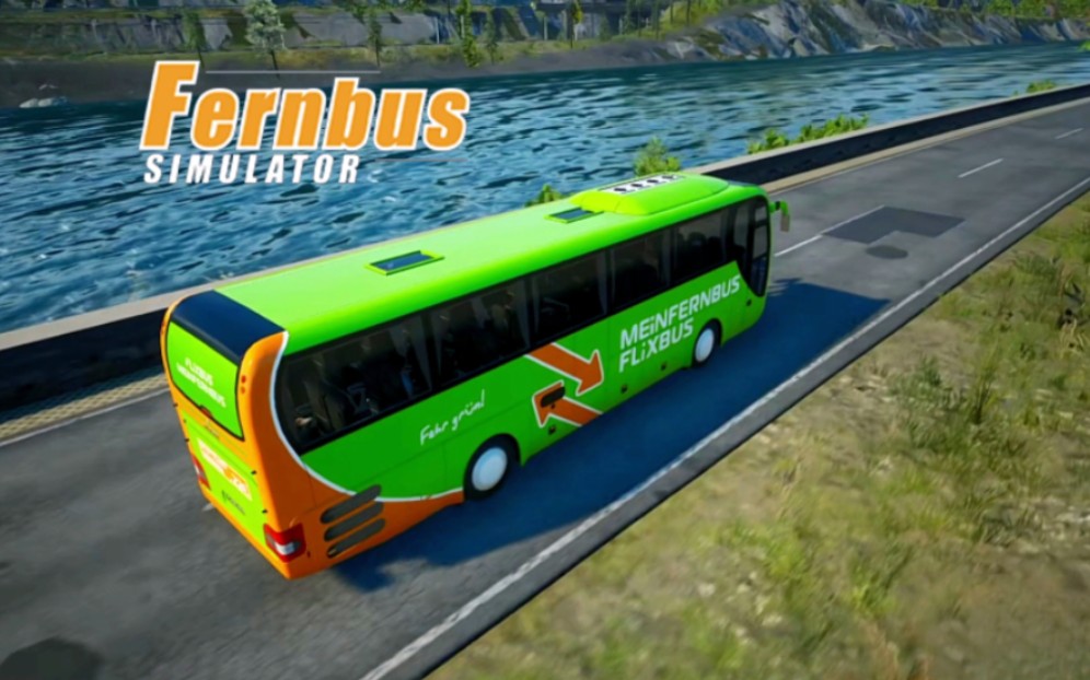 长途客车模拟 #1 莱茵河畔DLC初体验 于上午带领一车游客进山观光 | ...