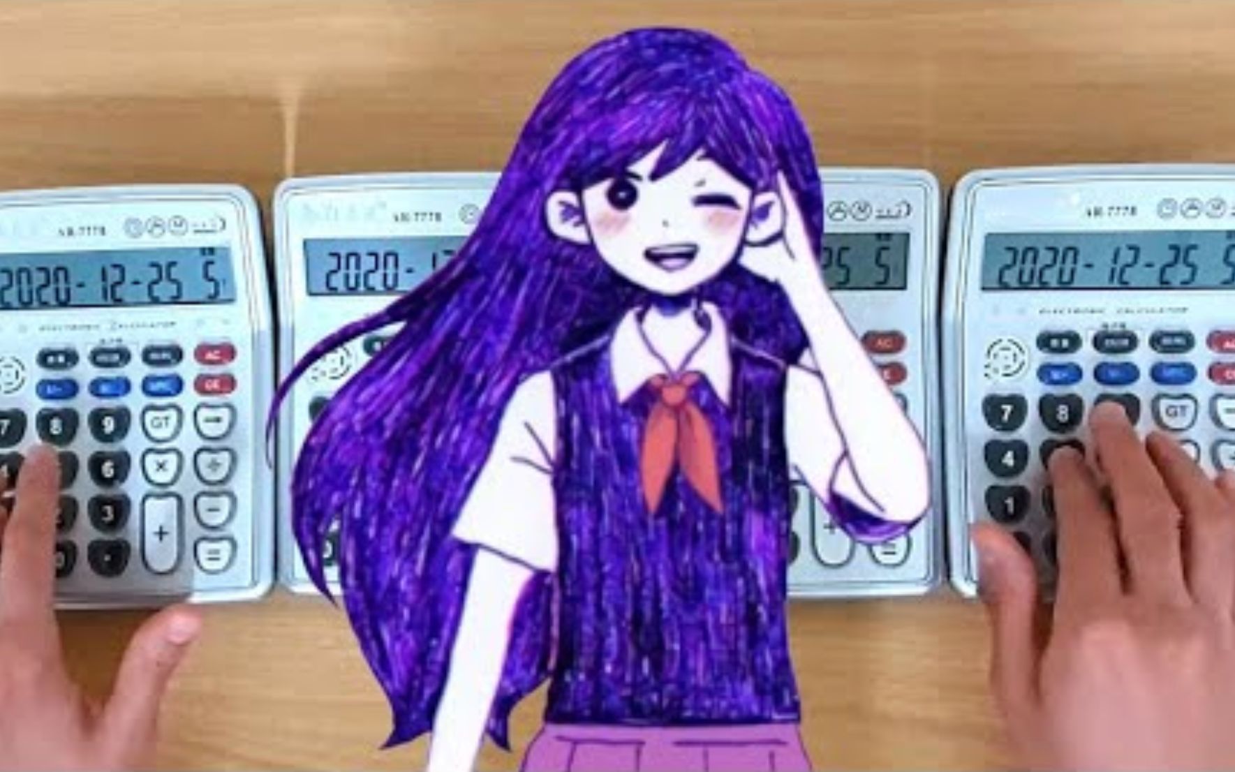用4台计算器演奏游戏OMORI的《Final Duet》