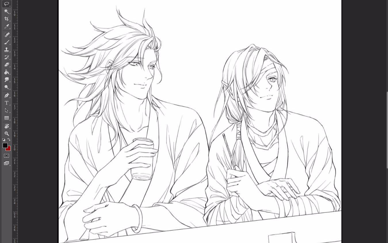 【PS线稿绘制】荒连的夏日祭