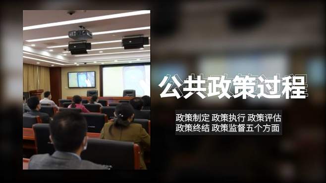 一分钟了解公共政策过程
