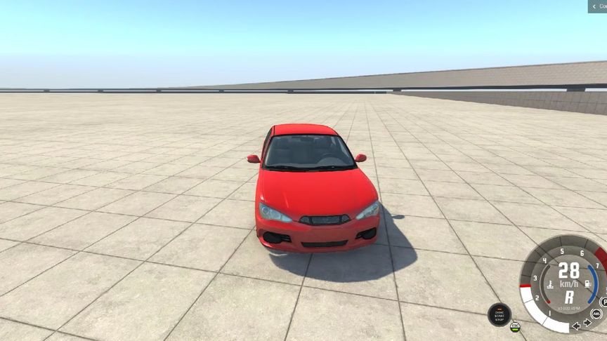 BeamNG:直线加速,翻滚,碰撞,倒车测试