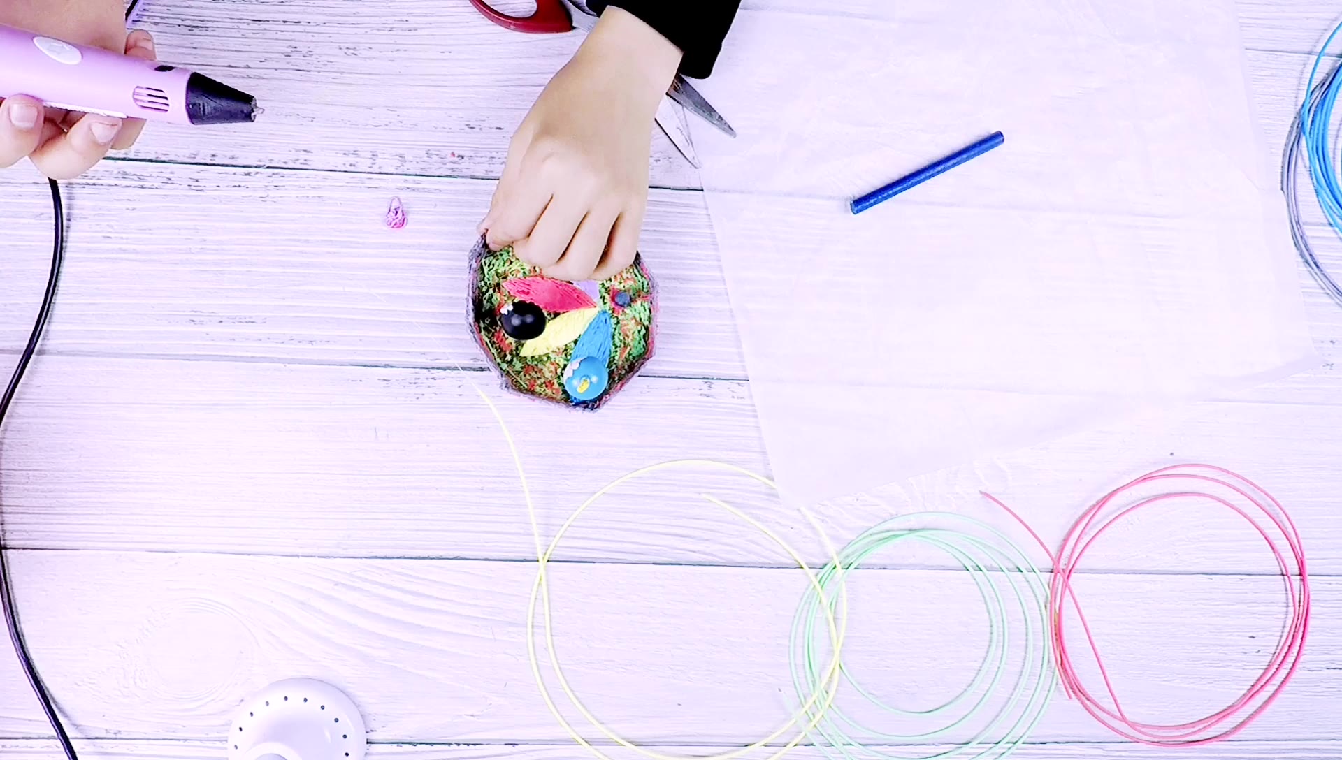 超级神奇的3d打印笔,制作可爱的创意手工,简单有趣实用又好学